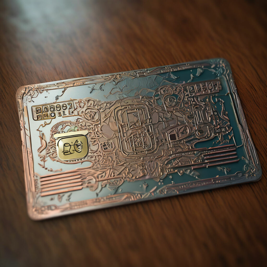 "Bank card" — image created in Shedevrum