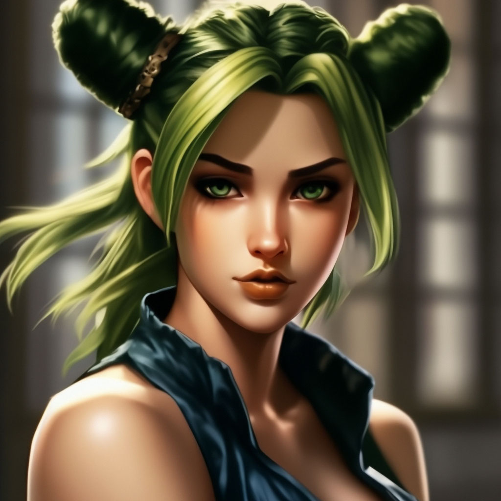 "💫 Jolyne Kujo, (Jolyne Kujo) beautiful, realistic, anime style ...