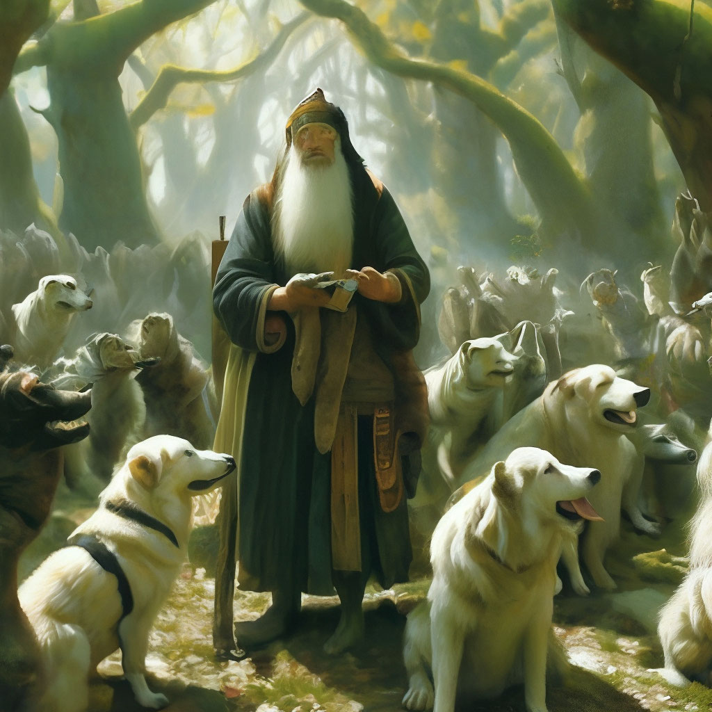 "I thought, I thought, I thought, I didn't think of anything. The dogs ...