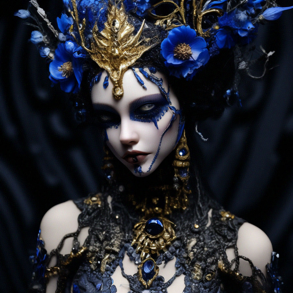 "Victoria of gold, girl, Grotesque, Gothic, aesthetics, croquelure ...