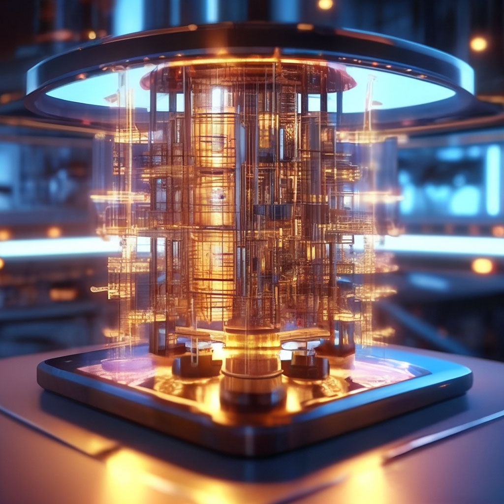 "Quantum computer,realistic, high resolution" — image created in Shedevrum