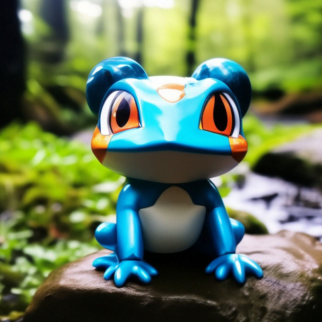"Pokemon frogit" — image created in Shedevrum