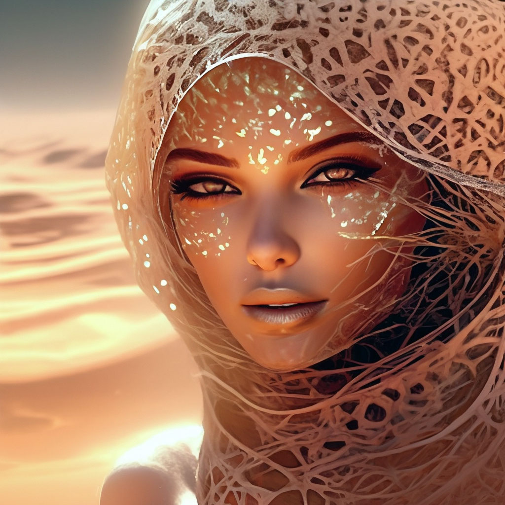 "💞surrealism, fractal art, graphic outline of a fabulously beautiful ...