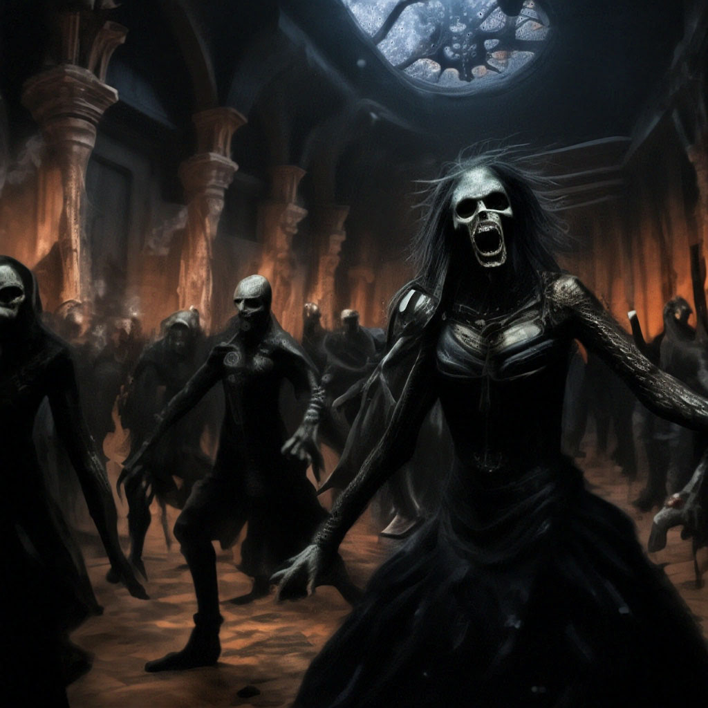 ""Dance Hall of the Undead" grotesque and nightmare, darkness and ...
