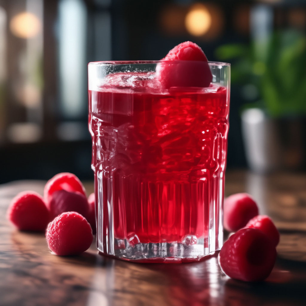 "Liquid raspberry jelly in a transparent glass Soviet drink, appetizing ...