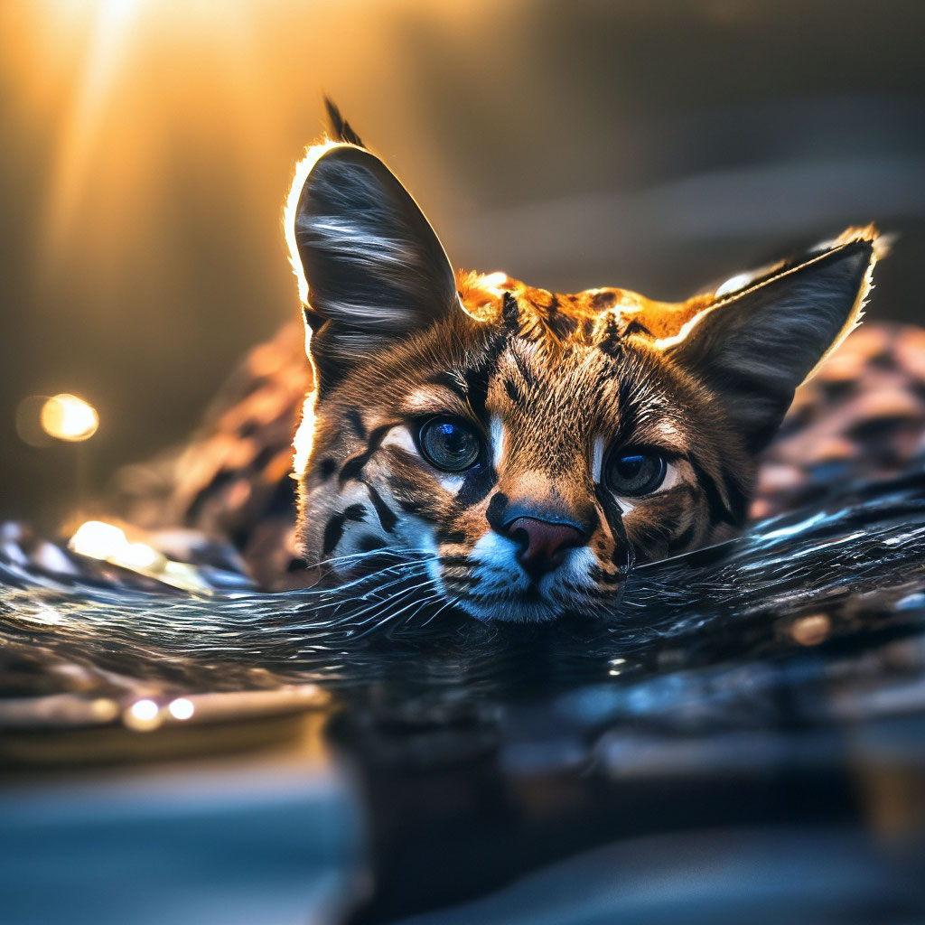 "@LoonyRelax dim rays of the sun, an incredibly beautiful serval ...