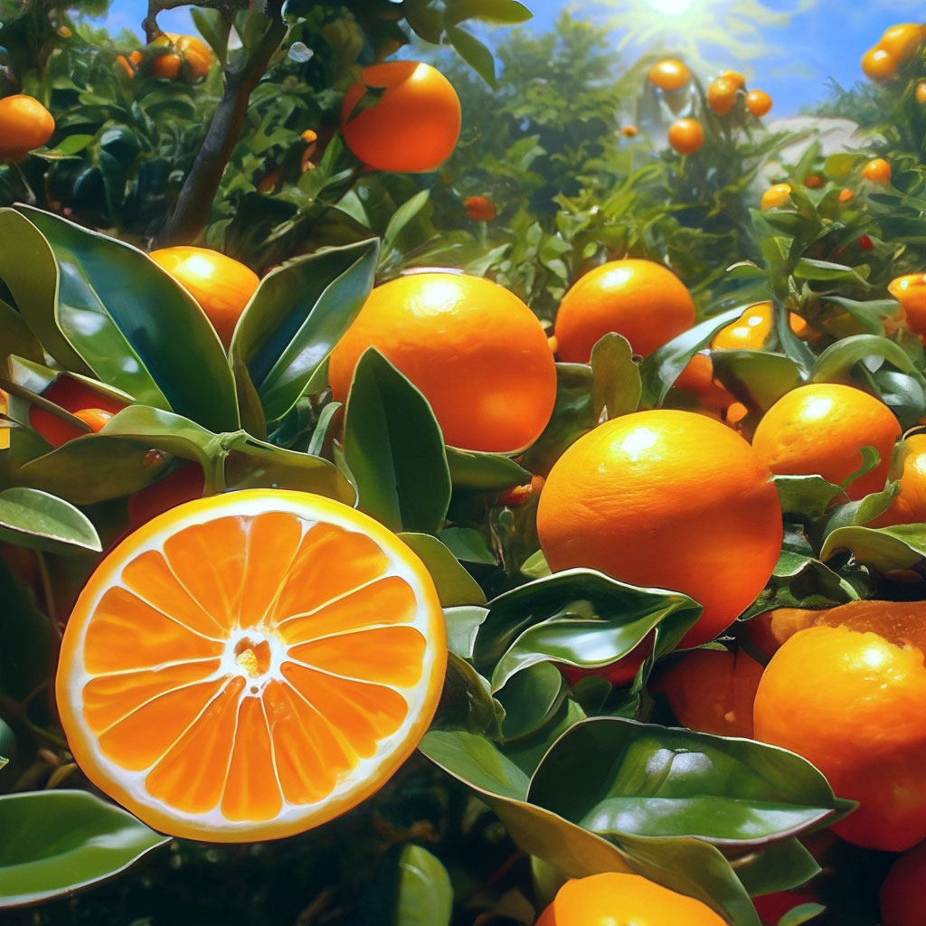 "Orange Paradise + High quality 1024K, high resolution, original style ...