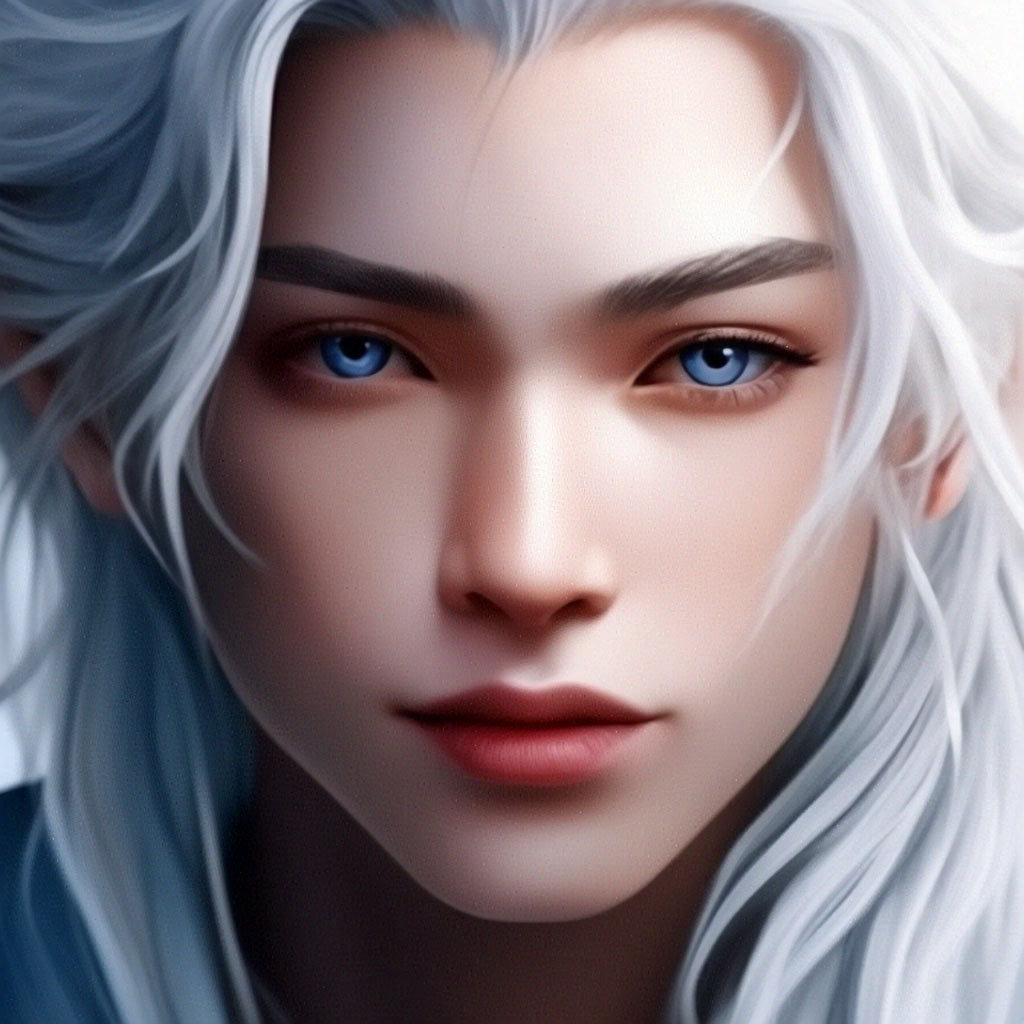 "Snow-white, China, snowy ghost vector graphics, young man, idol ...