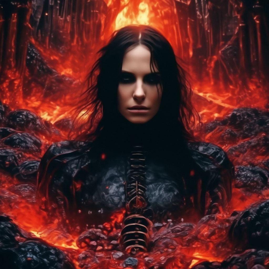 "I once tortured a soul in hell" — image created in Shedevrum
