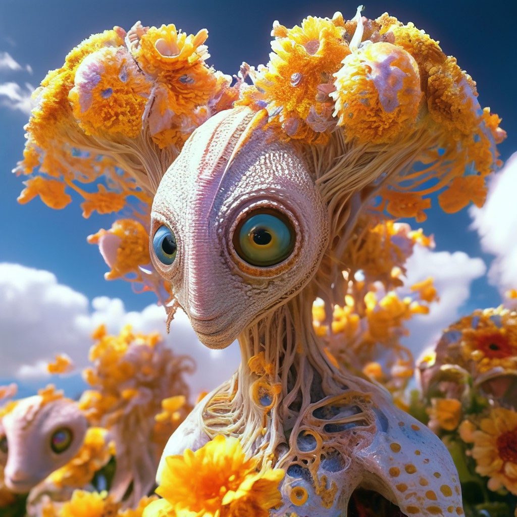 "Strange 😶🌫 a close universe of bacteria + persimmon + flower ...