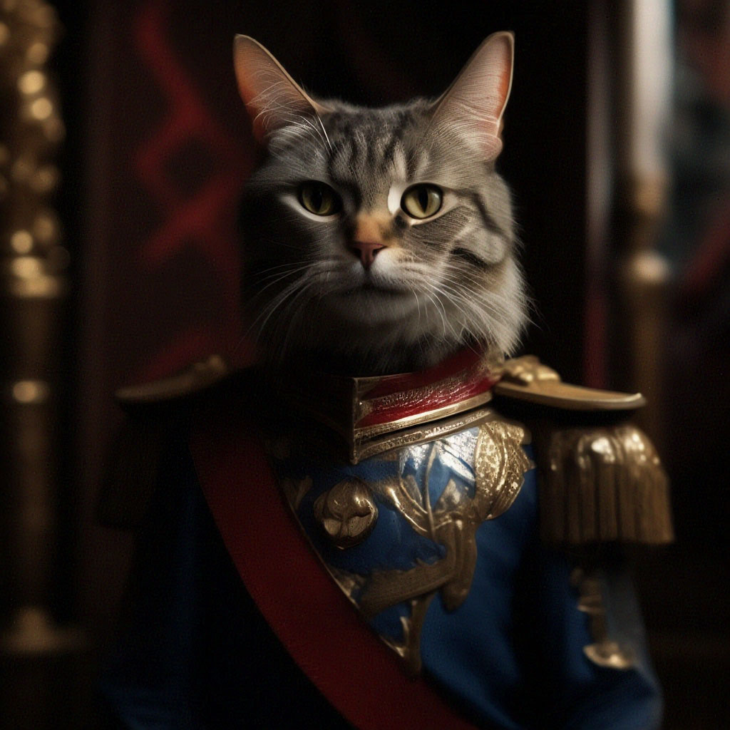 "The Guard cat" — image created in Shedevrum