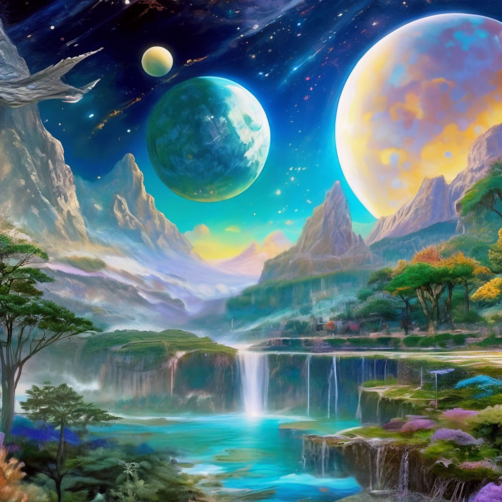 "The most beautiful places on the planet, moon,magical nature,image ...