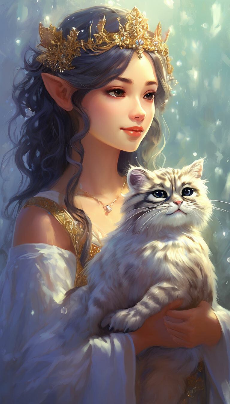 "A fantastical delicate fragile elf …" — image created in Shedevrum