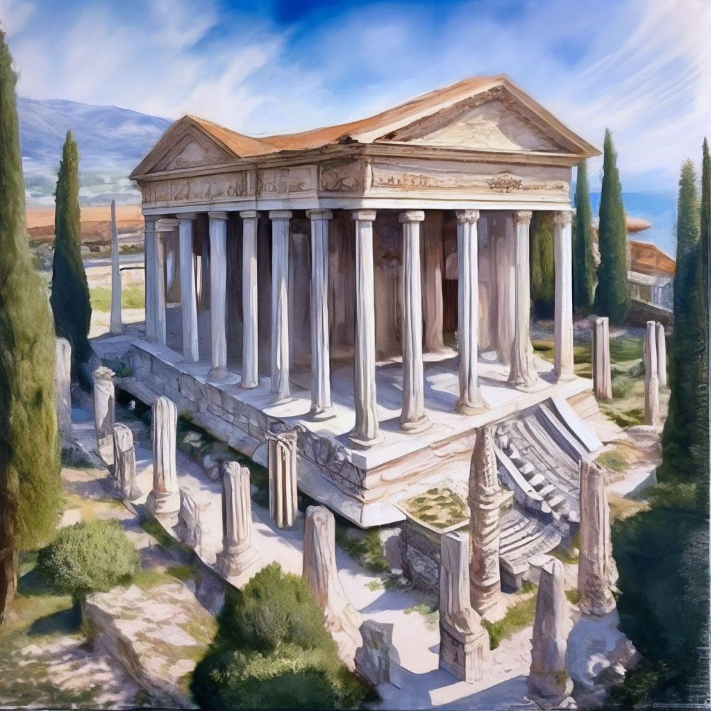 "🏛️ The sanctuary of Artemis of Ephesus (Artemisionus). view from above ...