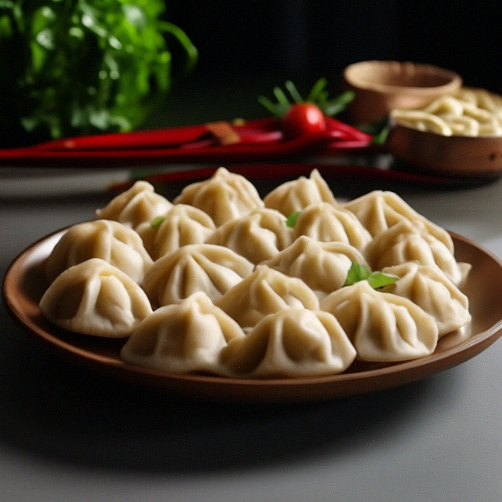 "Dumplings, dumplings there are a lot of dumplings in a plate ...