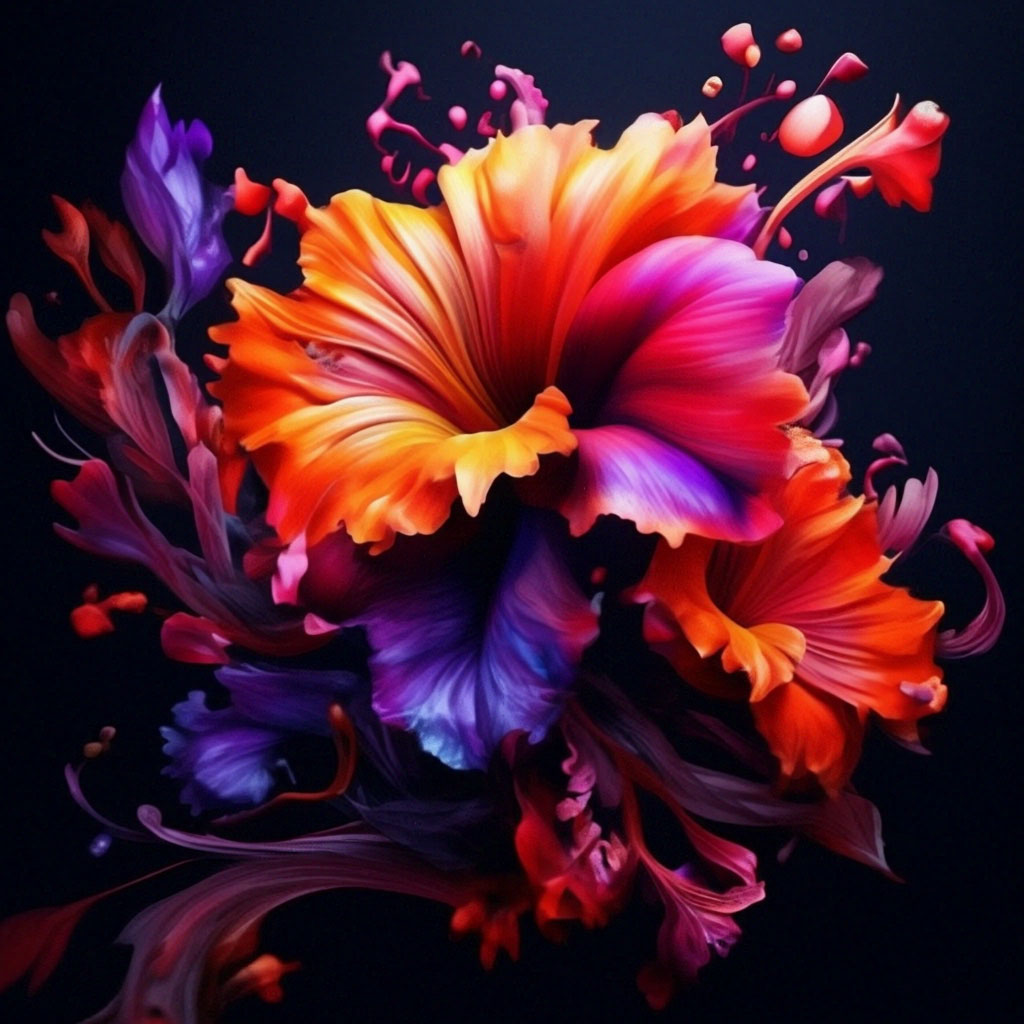 "Floral metamorphosis animalistic stylein Abstract 4K Live Wallpaper ...