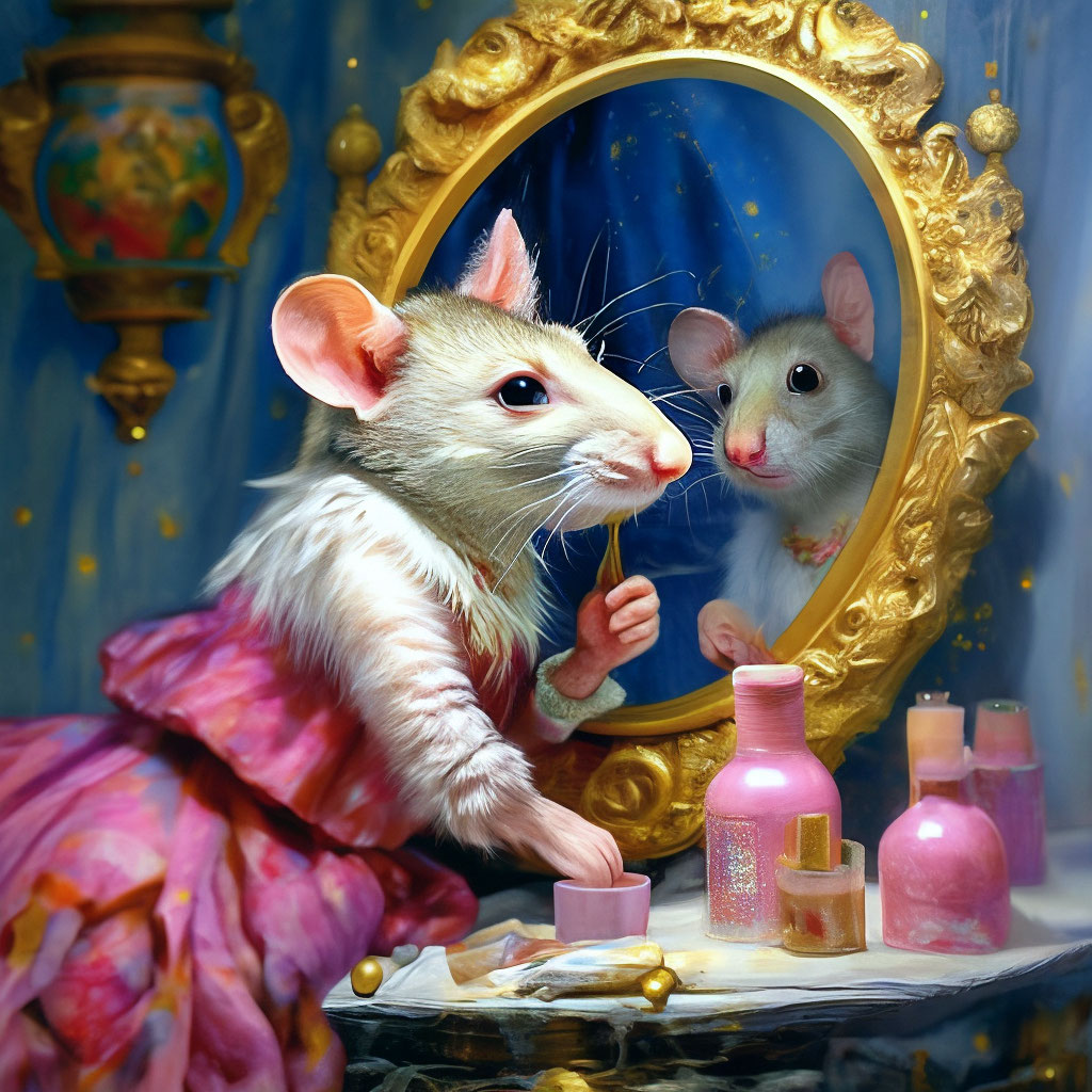 "My tg@KozinaArt prima theater, fifa fashionista rat in a dress and ...