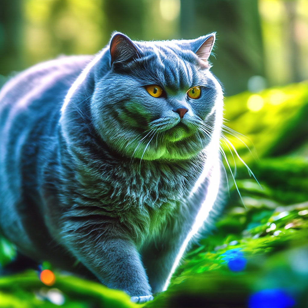 "The fat cat Brutal, chic, hideous, British cat, full height,epic ...