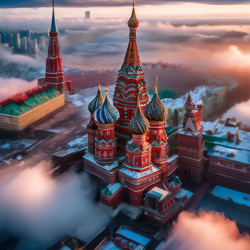 "Moscow from a bird's eye view . The city of Moscow from a bird's eye ...