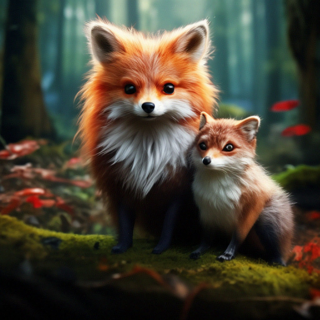 "Wonder animals from a Fairy Tale)" — image created in Shedevrum
