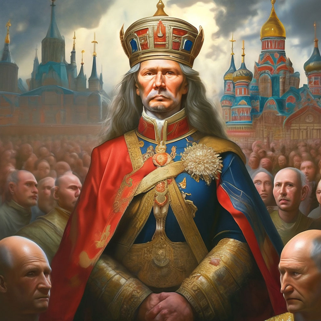 "The head of Russia?" — image created in Shedevrum
