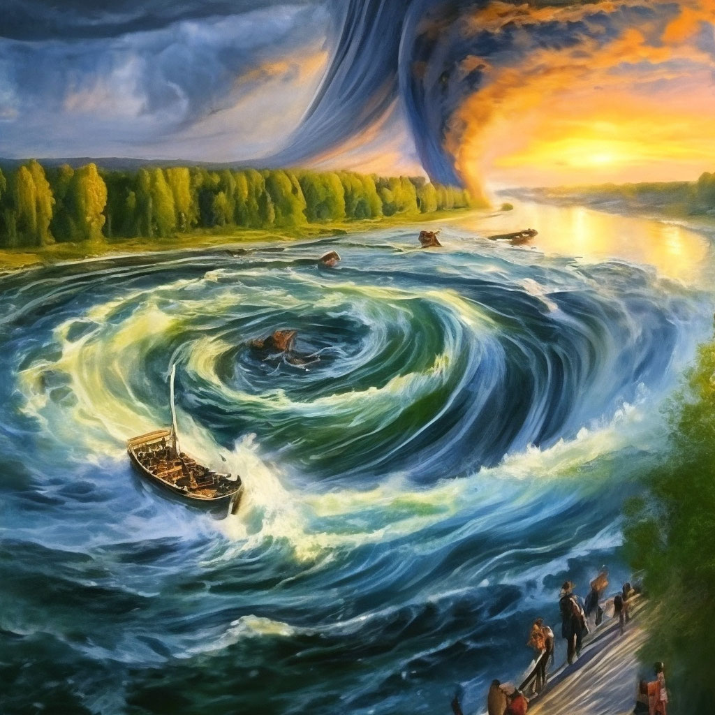 "Realistic phantasmagoria the Ob River in the Novosibirsk region, a ...