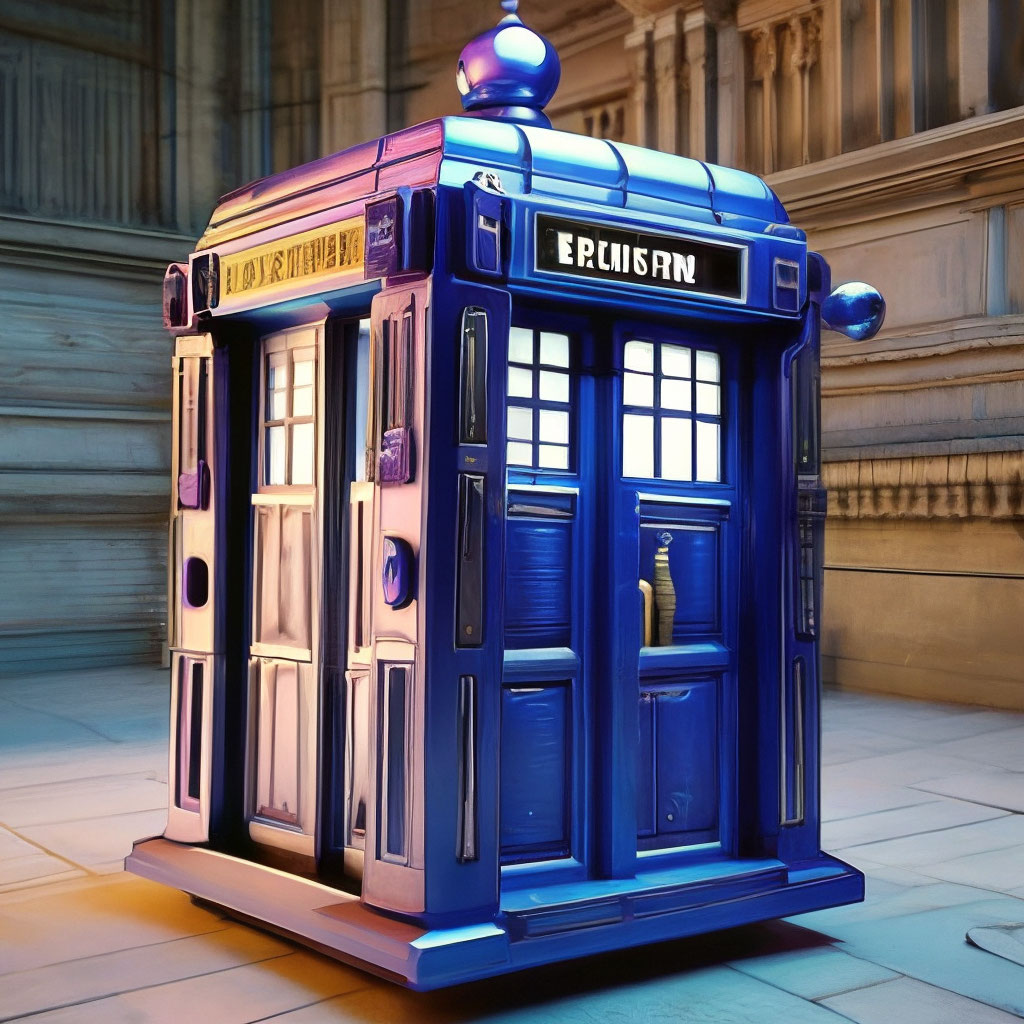"The sphere from the tardis" — image created in Shedevrum