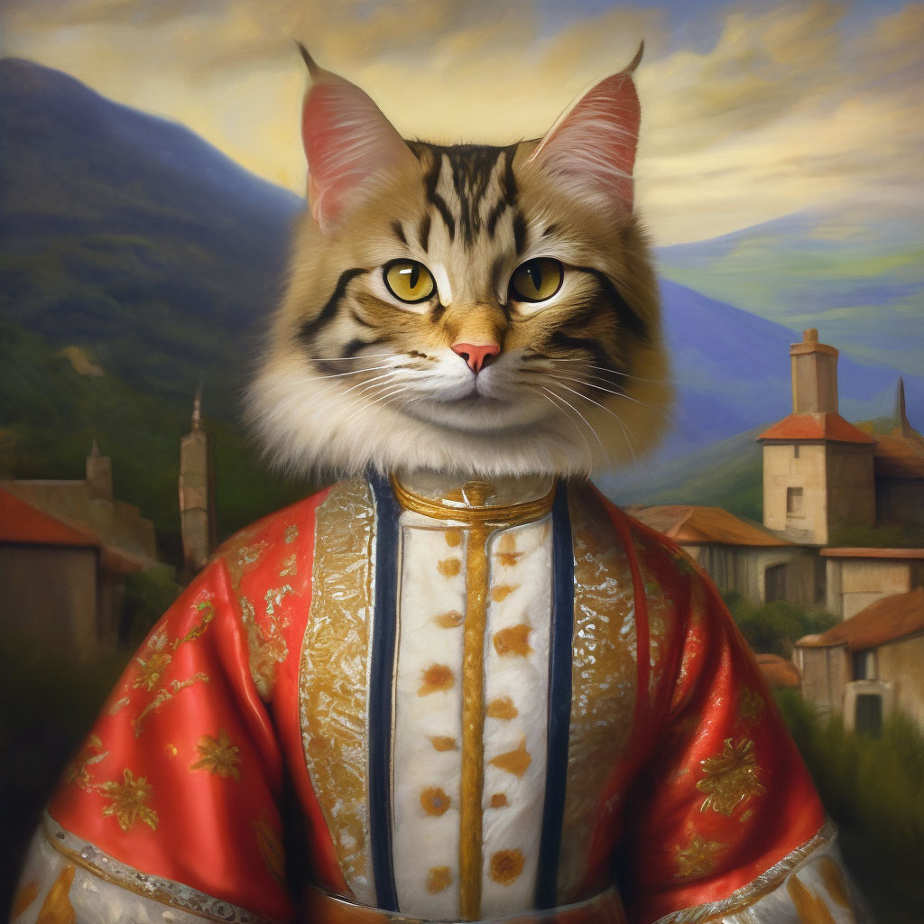 "Georgian cat Kitso Muroshvili" — image created in Shedevrum