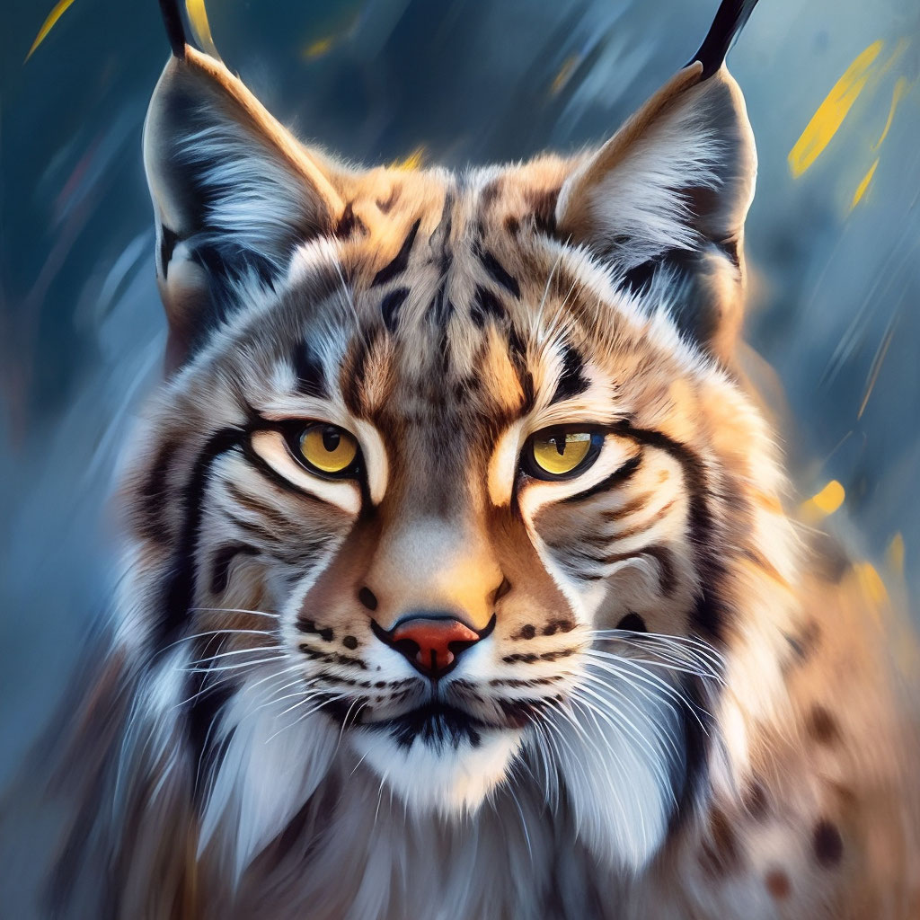 "Lynx wild cat focus on eyes" — image created in Shedevrum