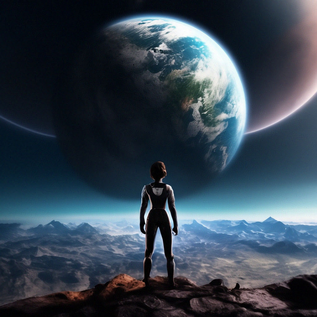"Planet Earth, tera, 2037." — image created in Shedevrum