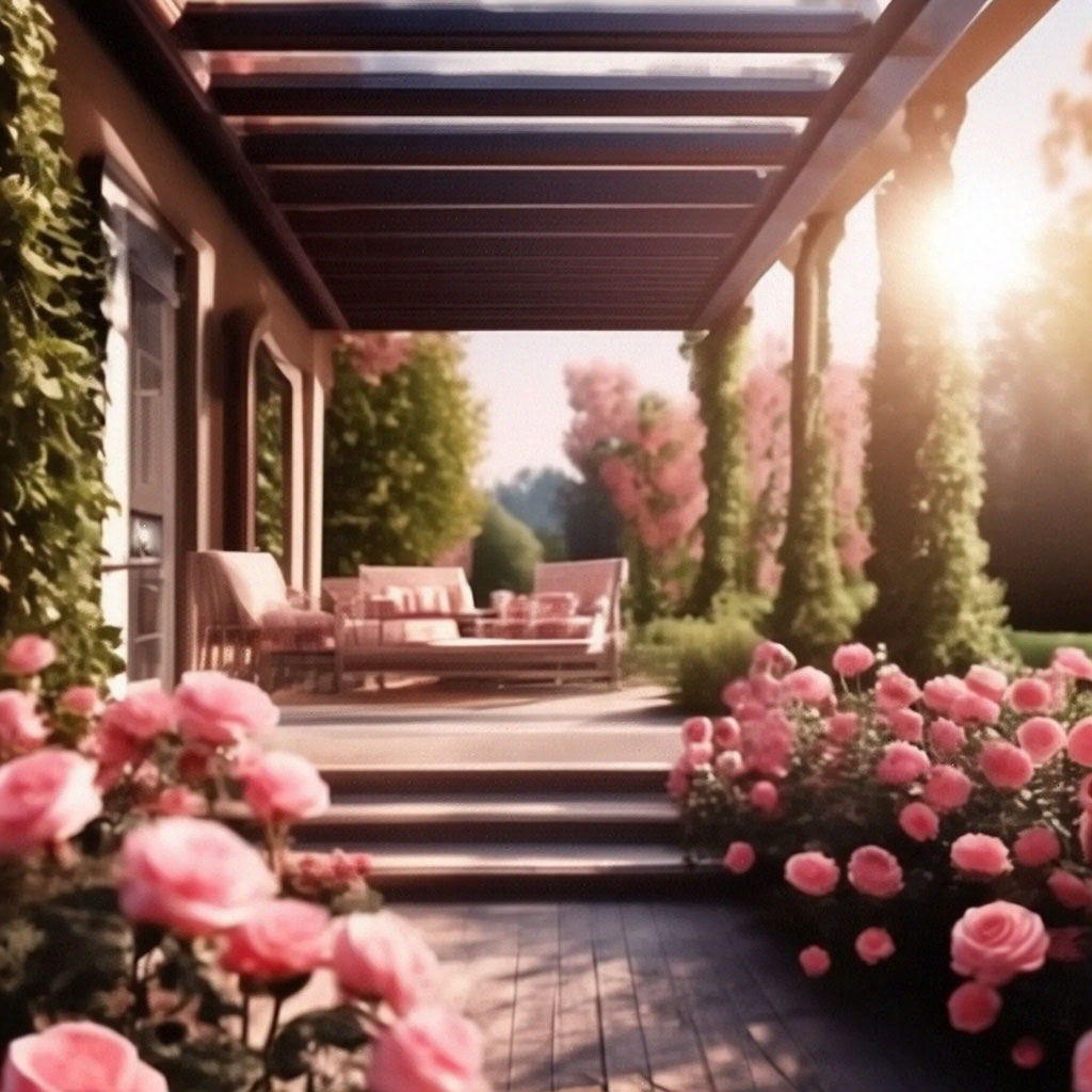 "💎💎💎 beautiful garden of lush pink …" — image created in Shedevrum