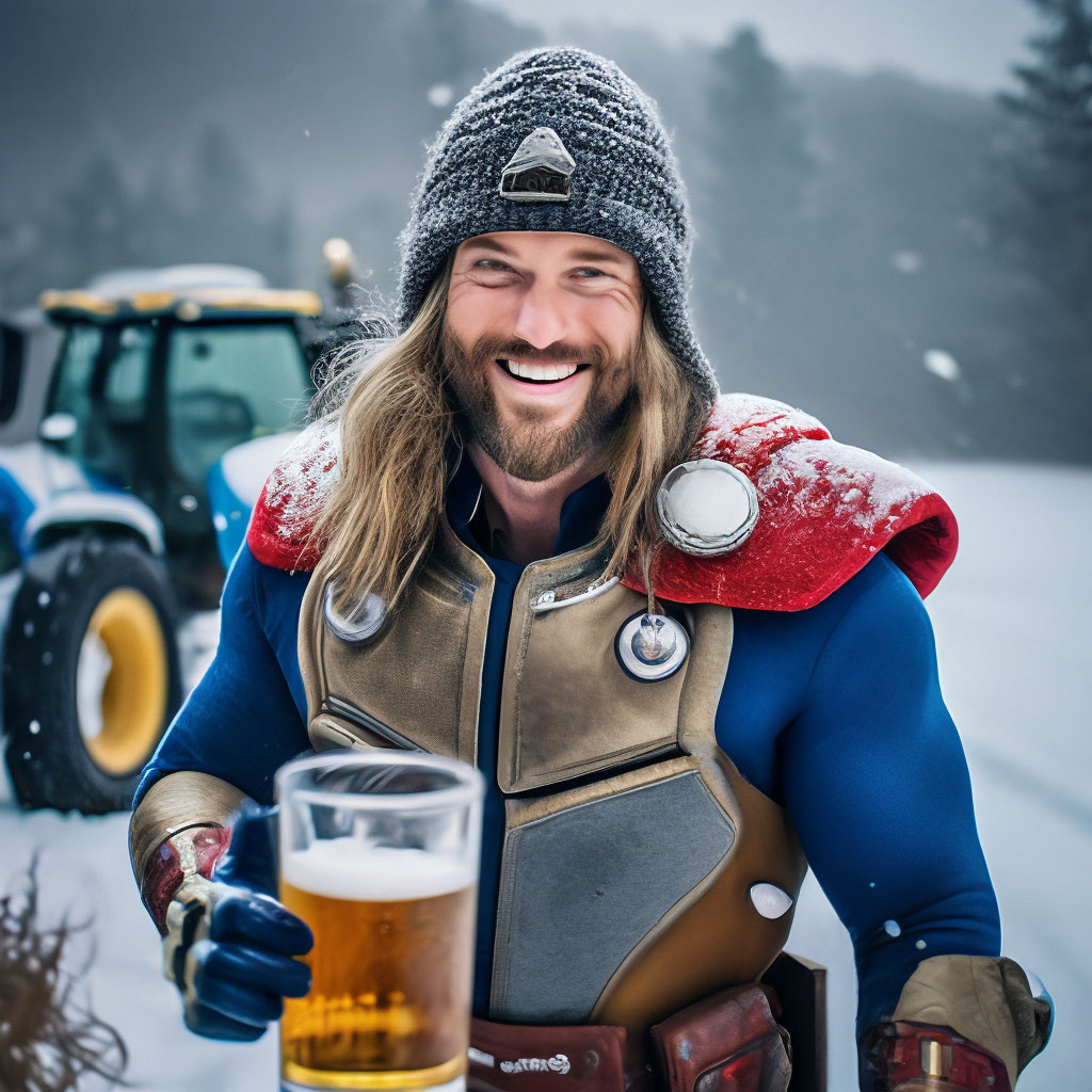 "Let's go for a walk, guys! 🍺 Can we handle 23 pints? 🤔 A superhero ...