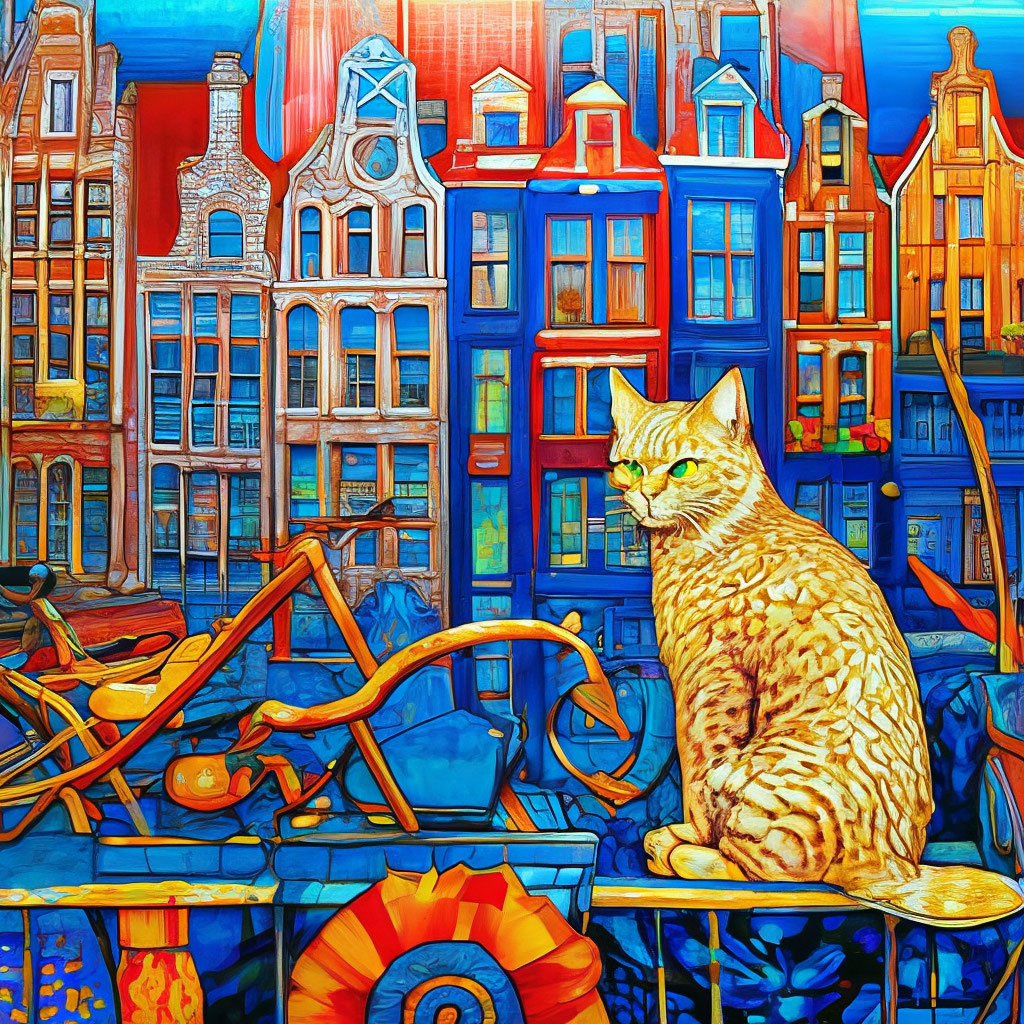 "Amsterdam and the Dutch cat DECADENCE.Grotesque. Surrealism. Yeah ...