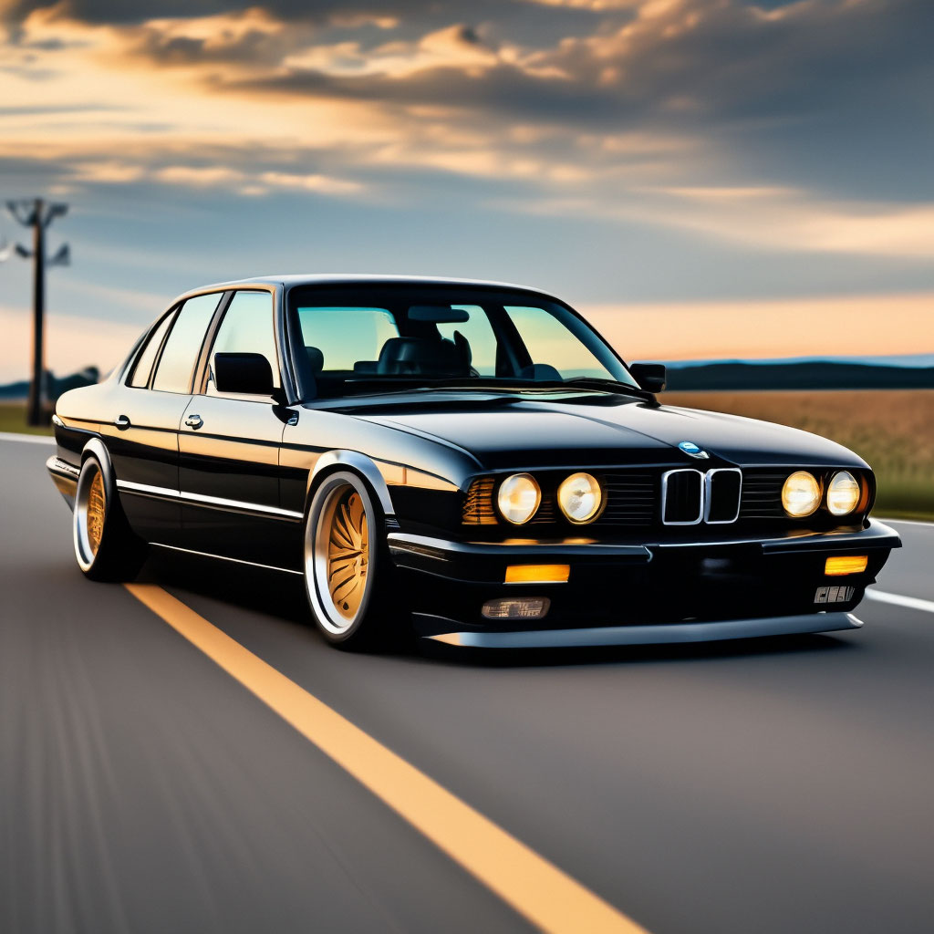 "Заниженной подвеской, Road runner, BMW e34 540i HOONICORN, На красивой ...
