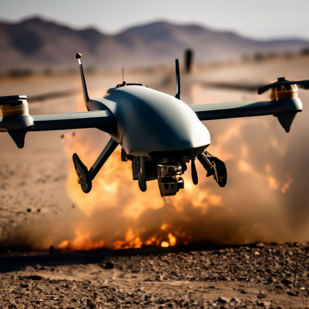 "The UAV was shot down" — image created in Shedevrum
