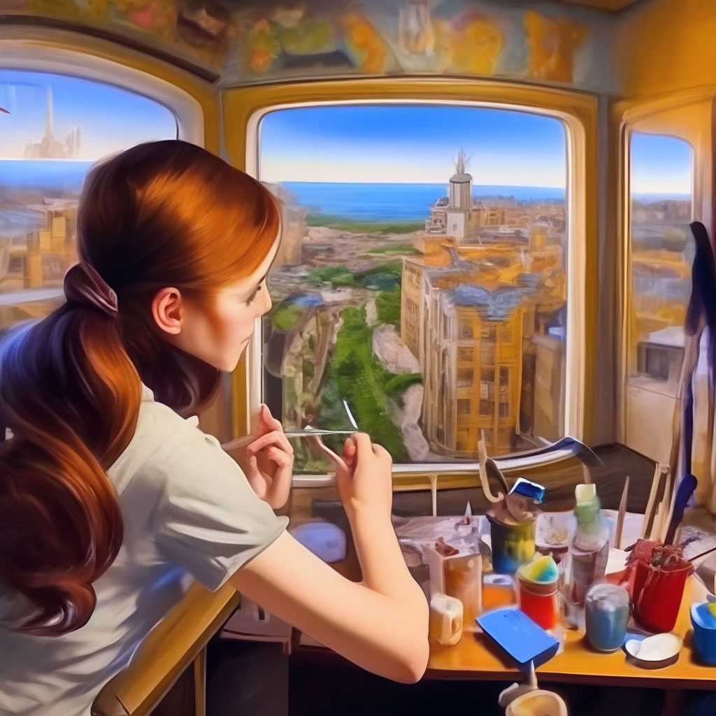 "📌 A caricature. Humor. Drawing. Paints. Sharpness. The panorama. When ...