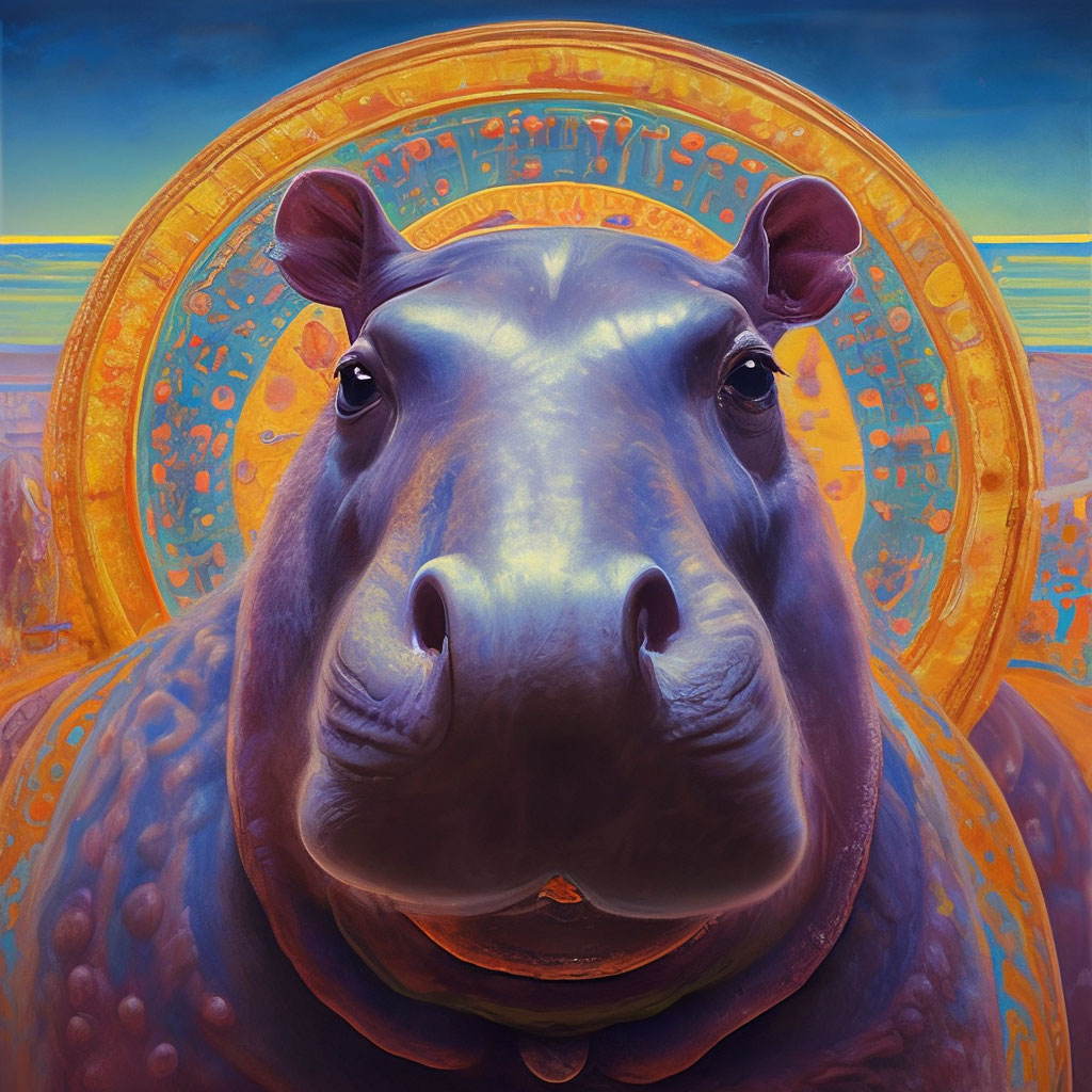 "Hippopotamus hypothalamus" — image created in Shedevrum