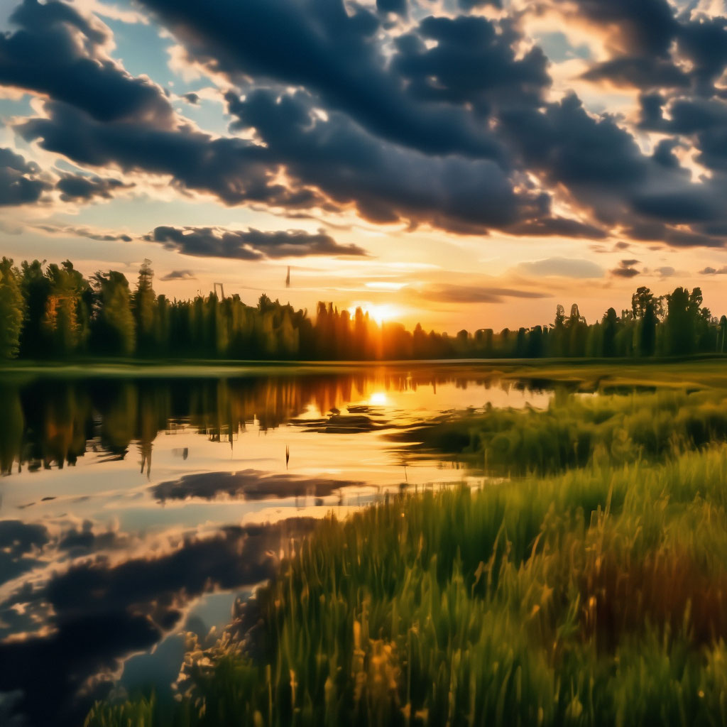 "Nature of Belarus" — image created in Shedevrum