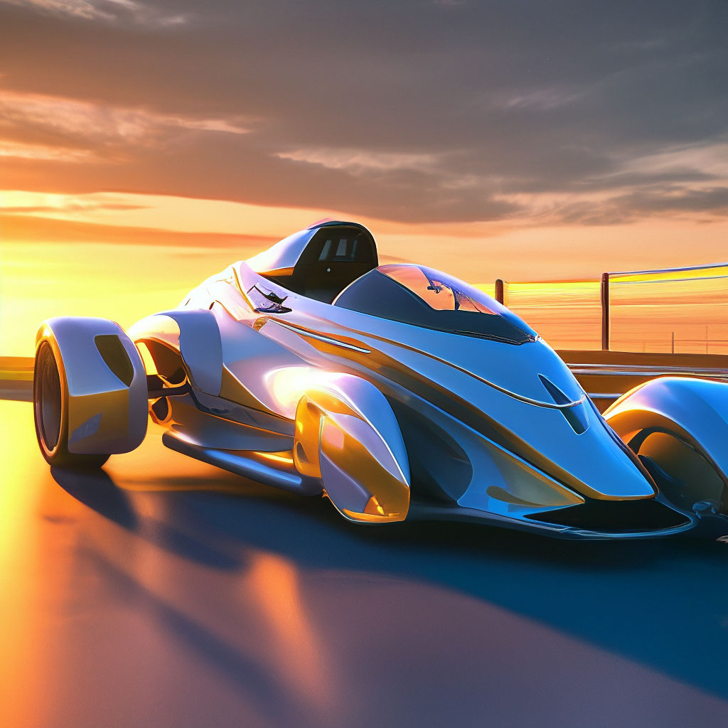 "Innovative karting of the future jet engine streamlined shape ...