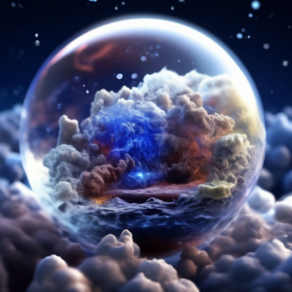 "Soul, hyper-transparent structures.New Year's Fantasy a ball on a leg, a …" — image created in ...