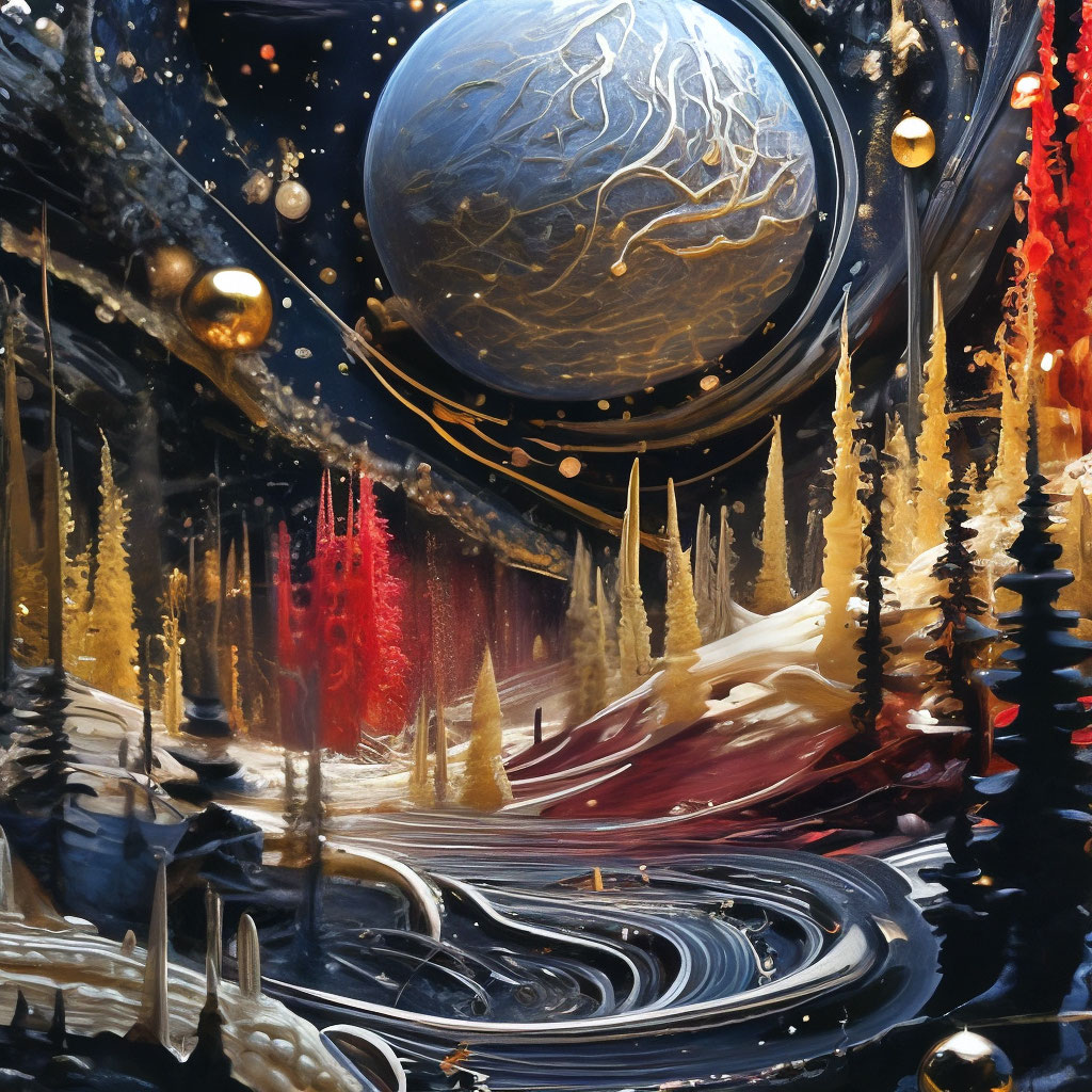 "Epic, fabulous, space, hyperrealism, microdetalization, surrealism ...