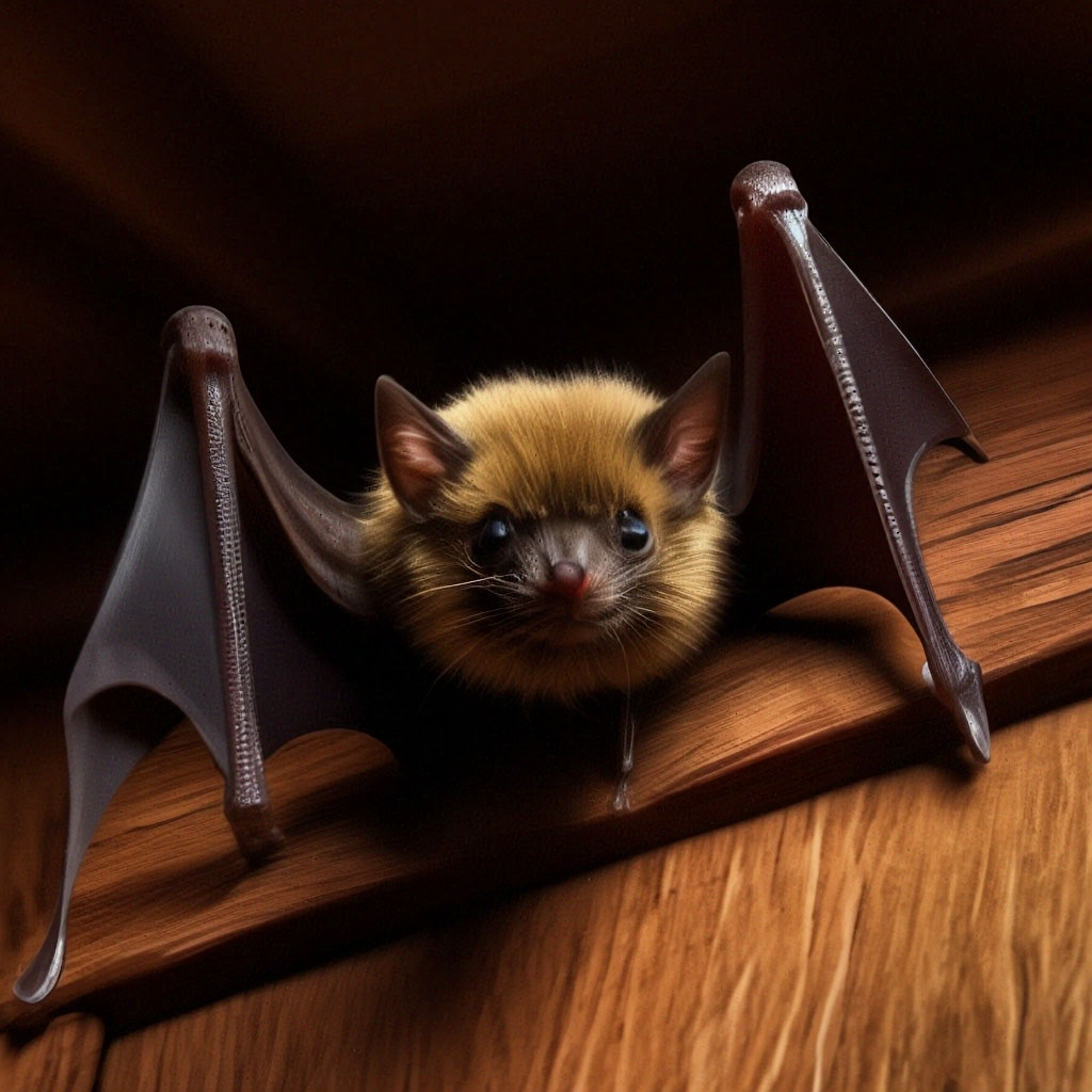 "Everyone has (got) bats in the attic." — image created in Shedevrum