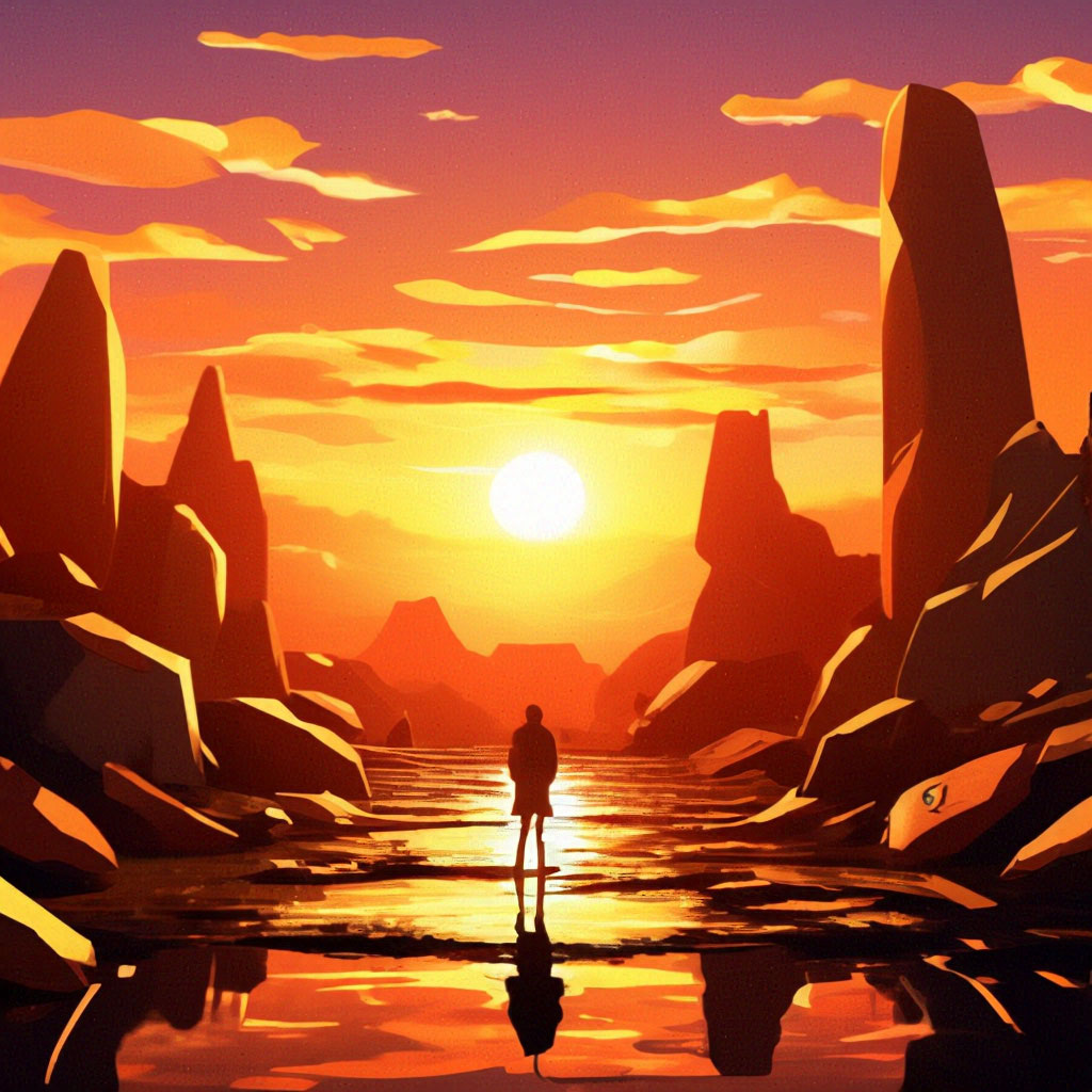 "The crystal world" — image created in Shedevrum