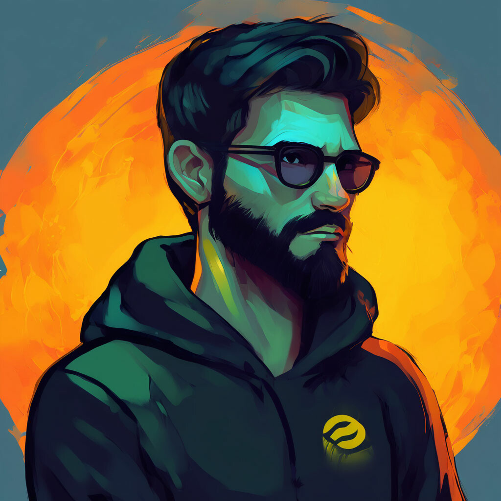 "Draw an avatar in dark colors -python developer at an it company ...