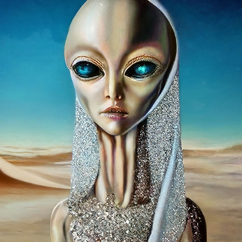 "Alien Family World photorealism @…" — image created in Shedevrum