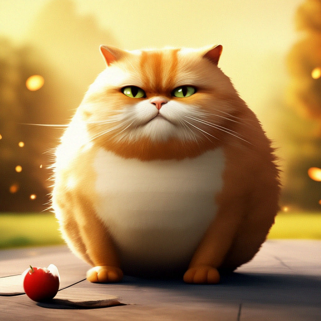 "There was a round cat in the world, He was round all year round: He ...