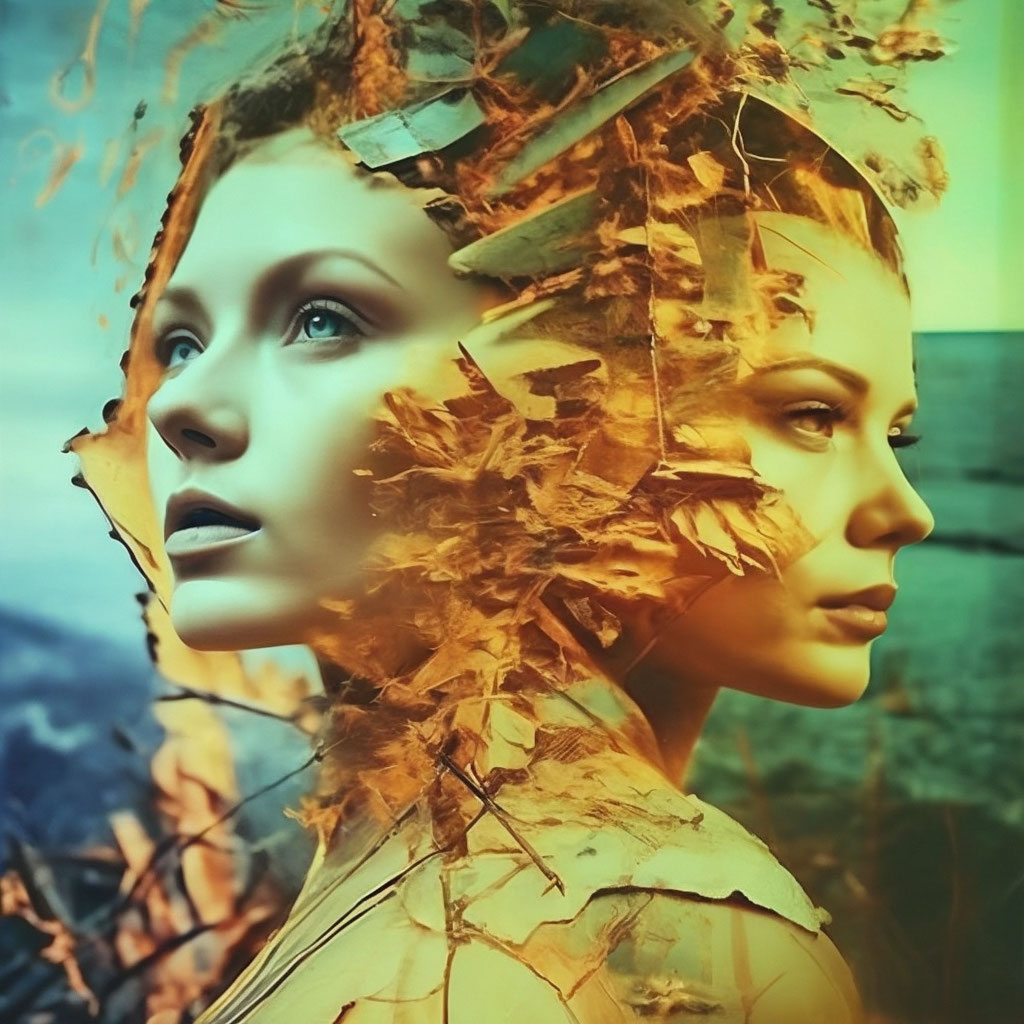 "🌹 double exposure complex art by Alex Stoddard, Natalia Drepina and ...
