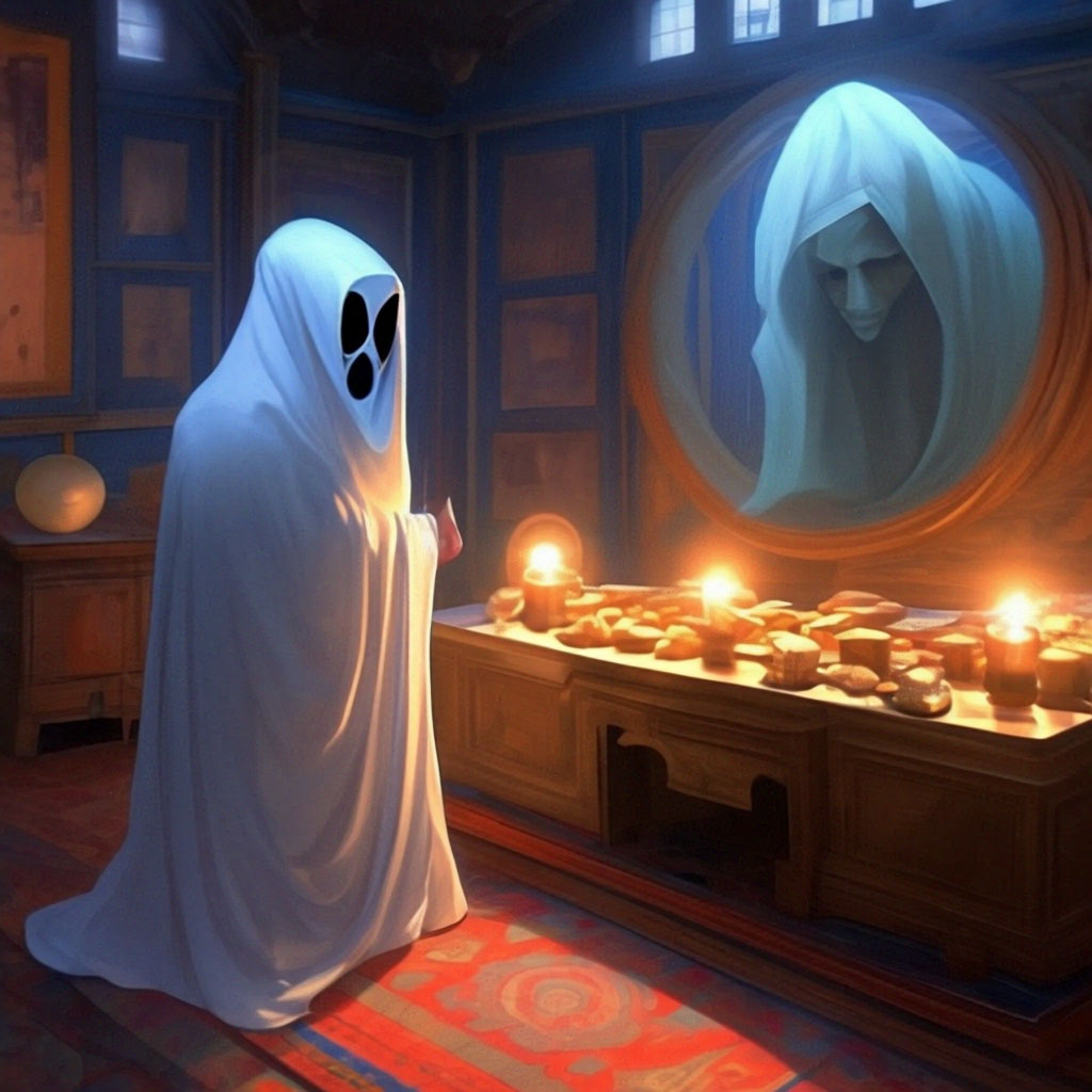 "The fortune-telling room is a living , sleepy ghost, a view from the ...
