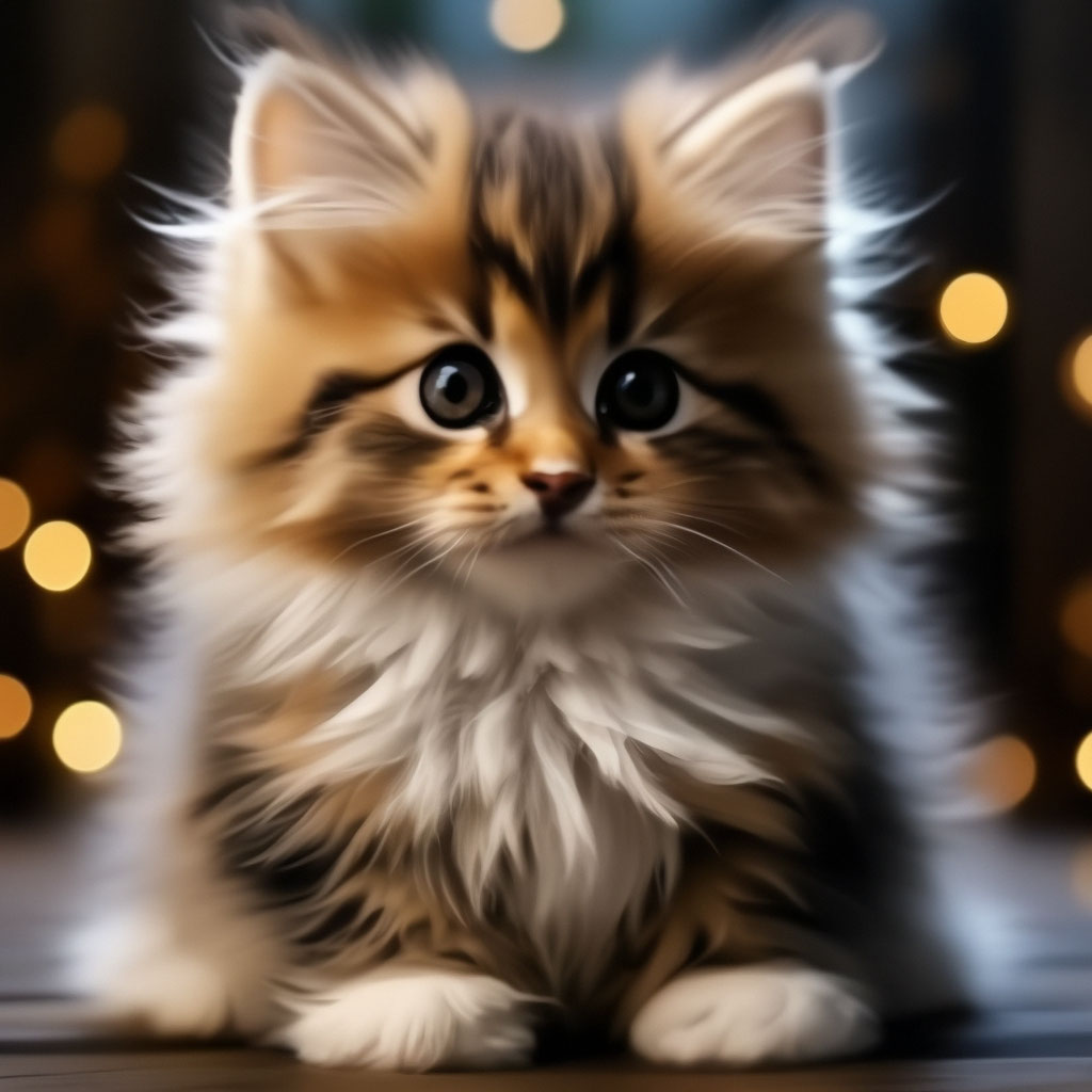 "The super mega fluffy kitten should all fall from his sweetness. very ...