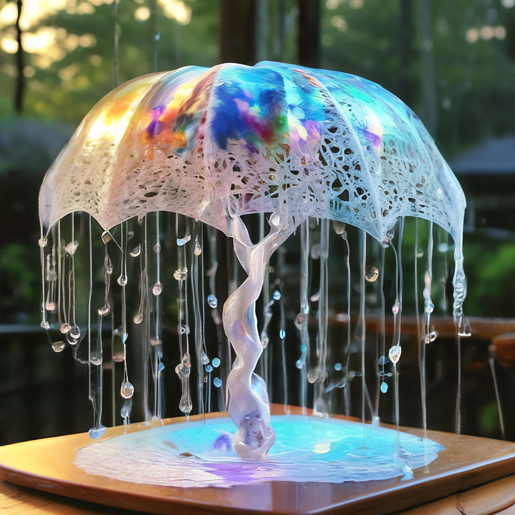 "String Theory art , shiny silkscreen…" — image created in Shedevrum